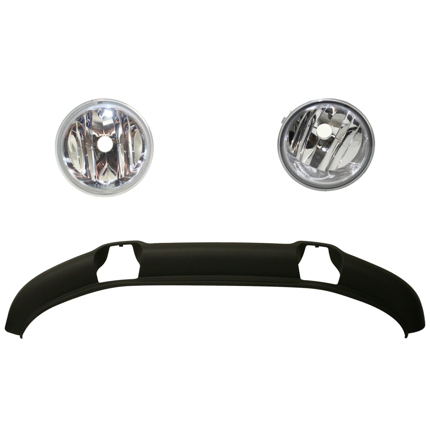 Front for Air Dam Deflector Valance Apron Bundle - Textured Plastic Fog ...