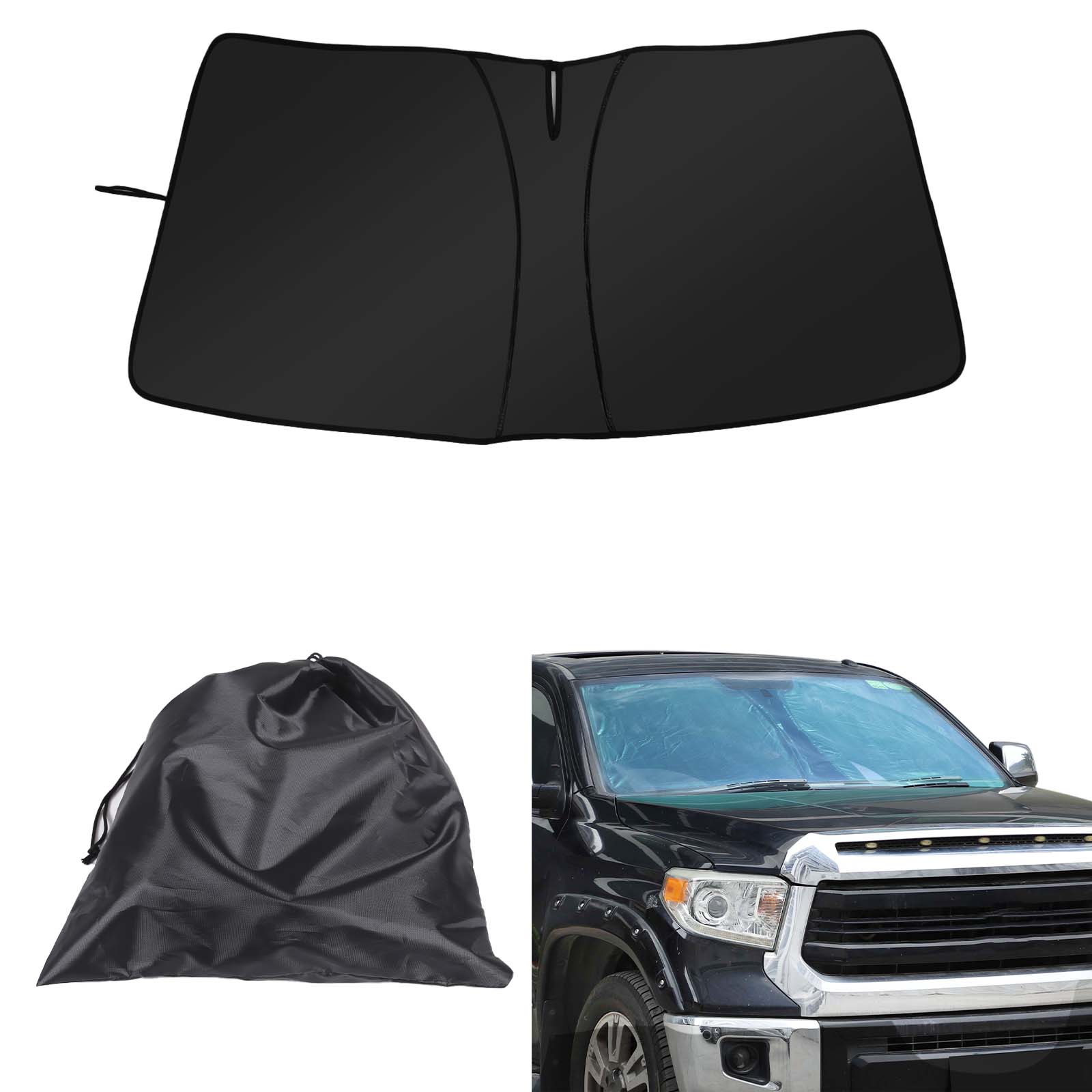 Front glass sunshade for 2007-2021 Toyota Tundra,Windshield Sun Shade ...