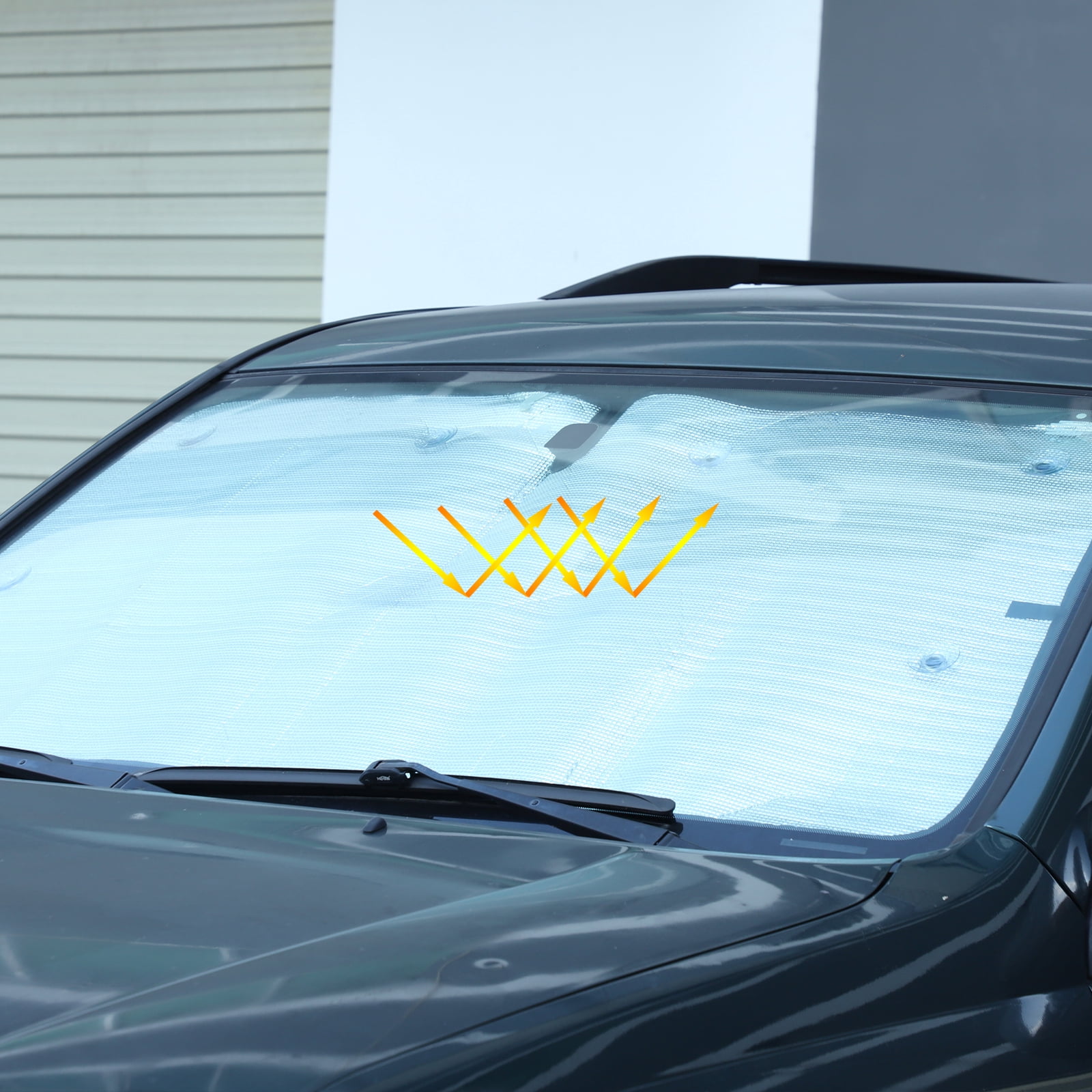 Front glass sunshade for Toyota Prado 2003-2009， keep your car cool and ...