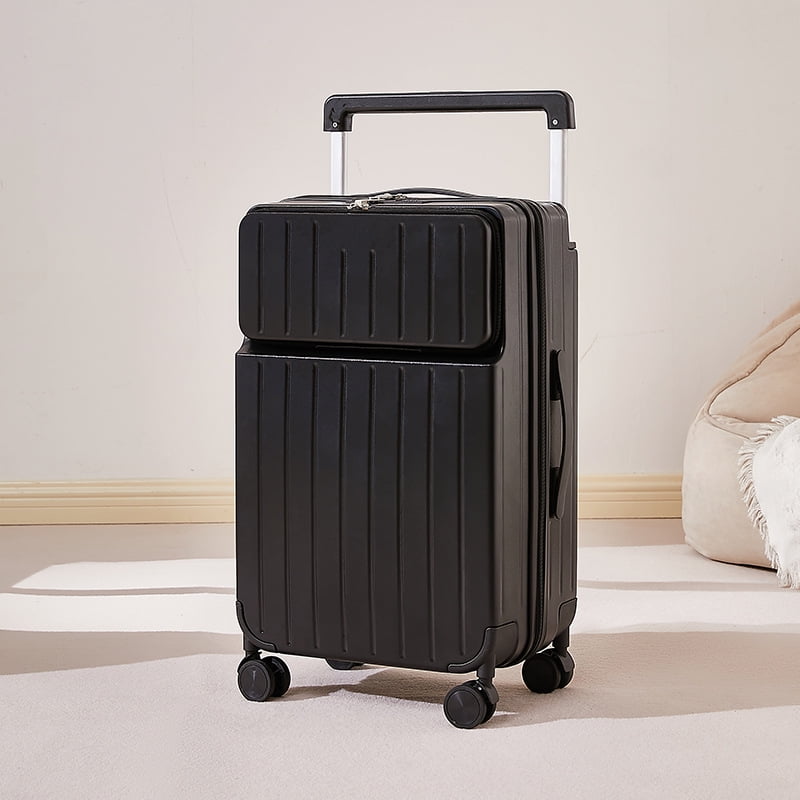 Front open suitcase trolley case Female student boarding case ...