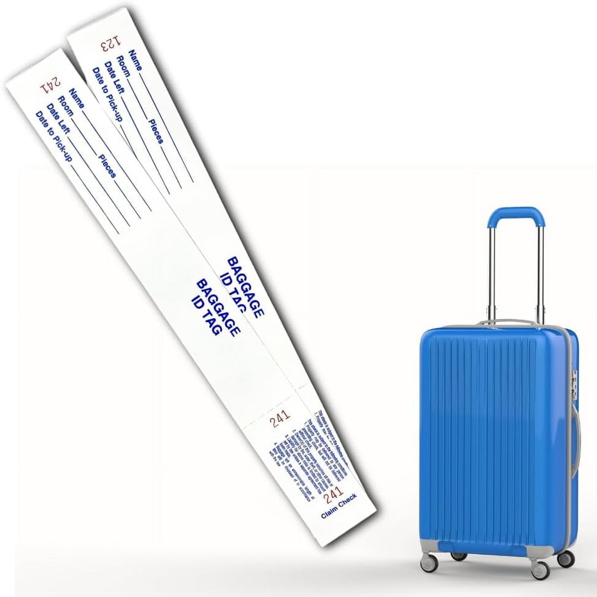 FrontDesk Supply Two-Piece Hotel Luggage Claim Tag with Transfer Tape ...