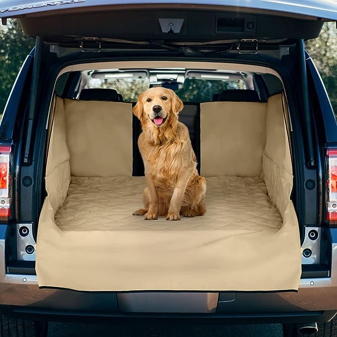 FrontPet Quilted Dog Cargo Cover with Sides for SUV, Universal Fit for ...