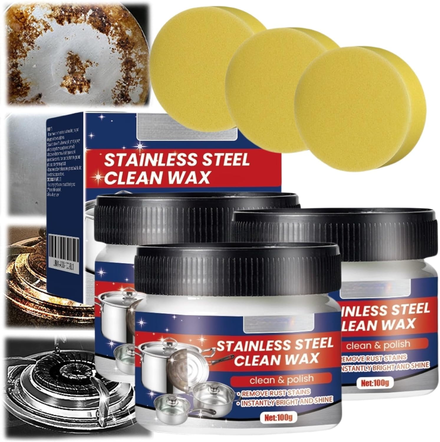 Frontaley Magical Nano-Technology Stainless Steel Cleaning Paste ...