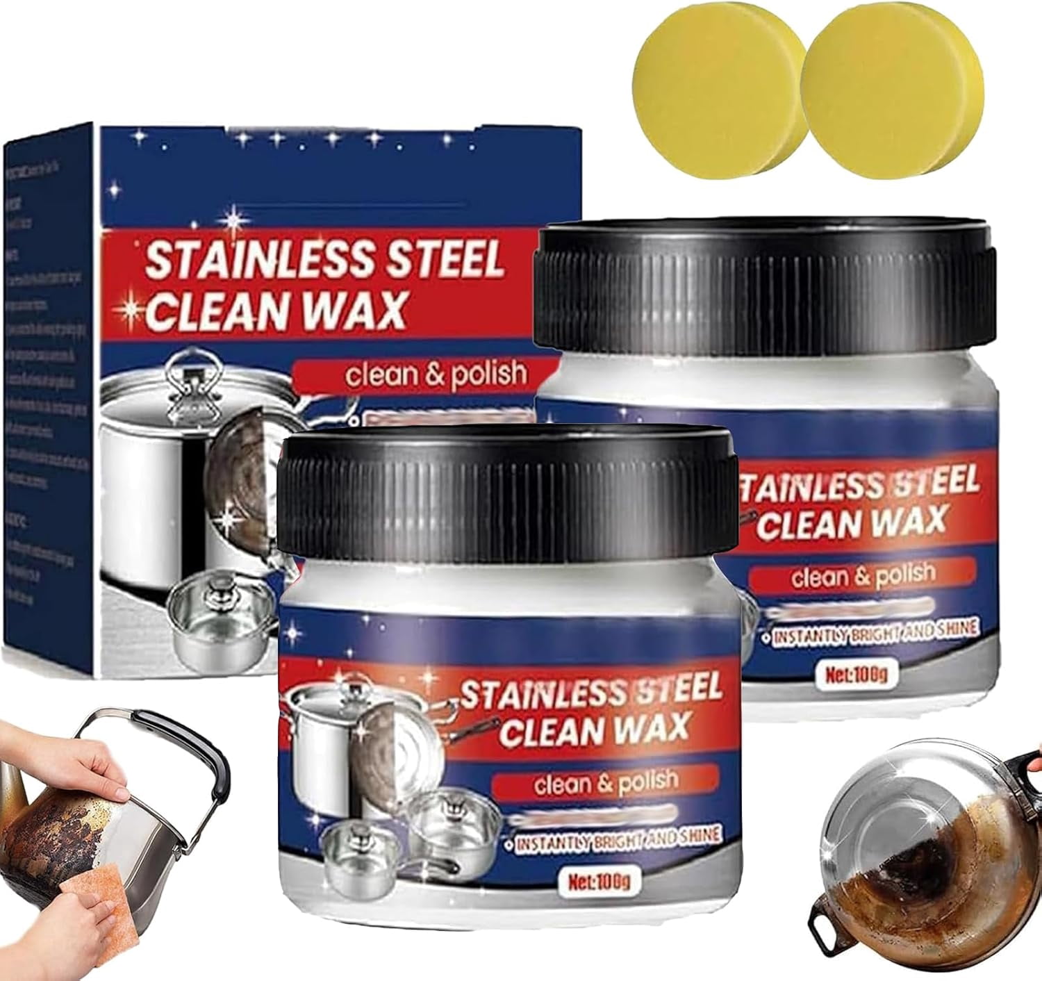 Frontaley Magical Nano-Technology Stainless Steel Cleaning Paste ...