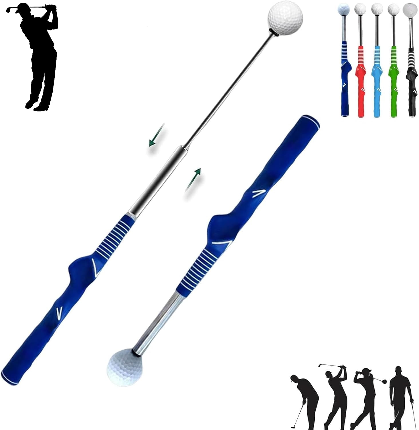 Frontaley Telescopic Club, Retractable Golf Swing Training Aid ...