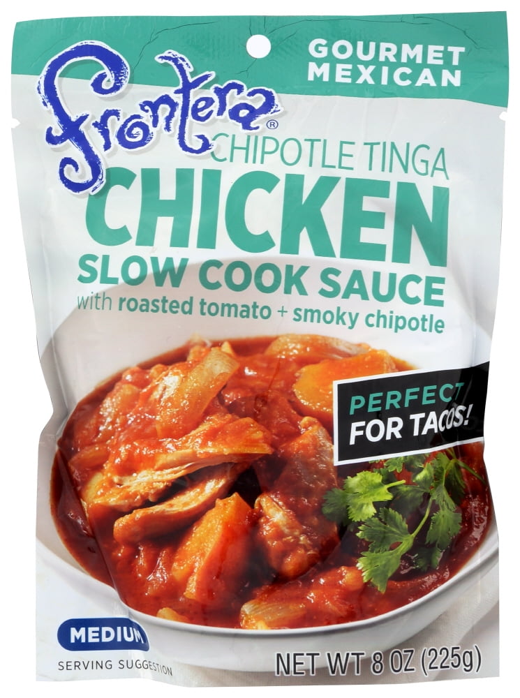 Frontera Chipotle Tinga Chicken Slow Cook Sauce, Medium, 8 Oz - Walmart.com
