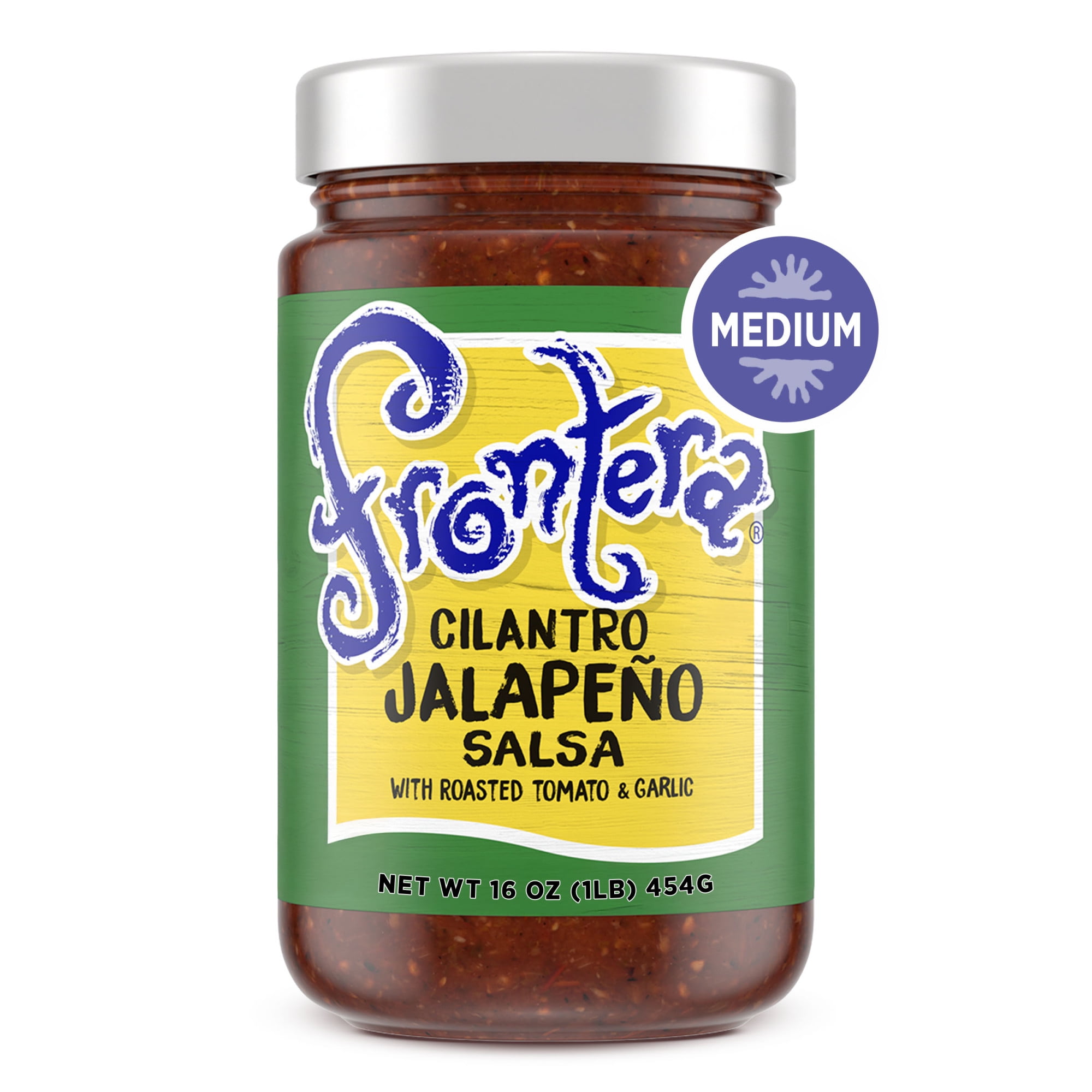 Frontera Gourmet Mexican Jalapeño Cilantro Salsa, Medium, Taco Hot Dip ...
