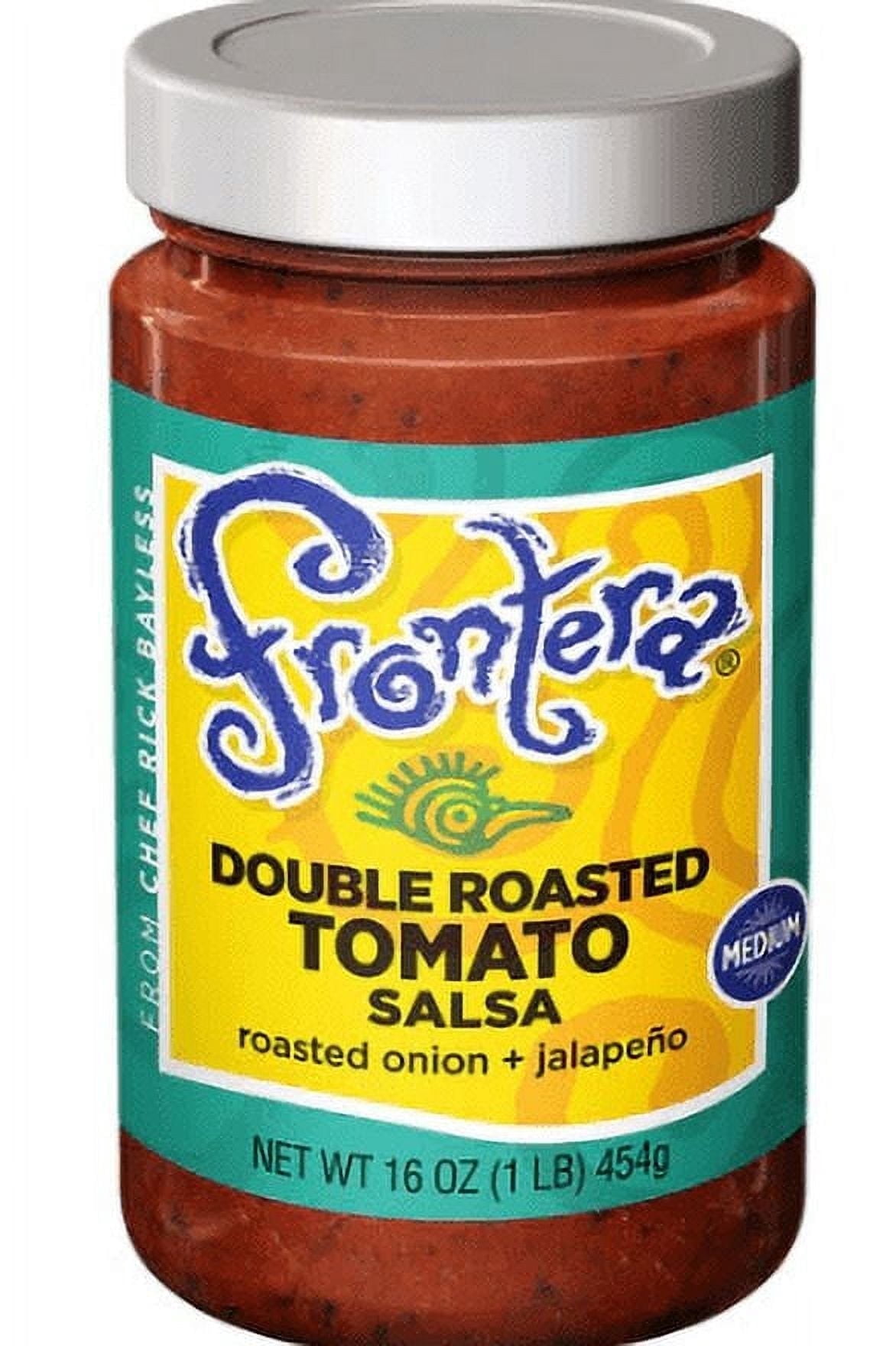 Frontera Gourmet Mexican Salsa Medium Double Roasted Tomato 16 oz Pack ...