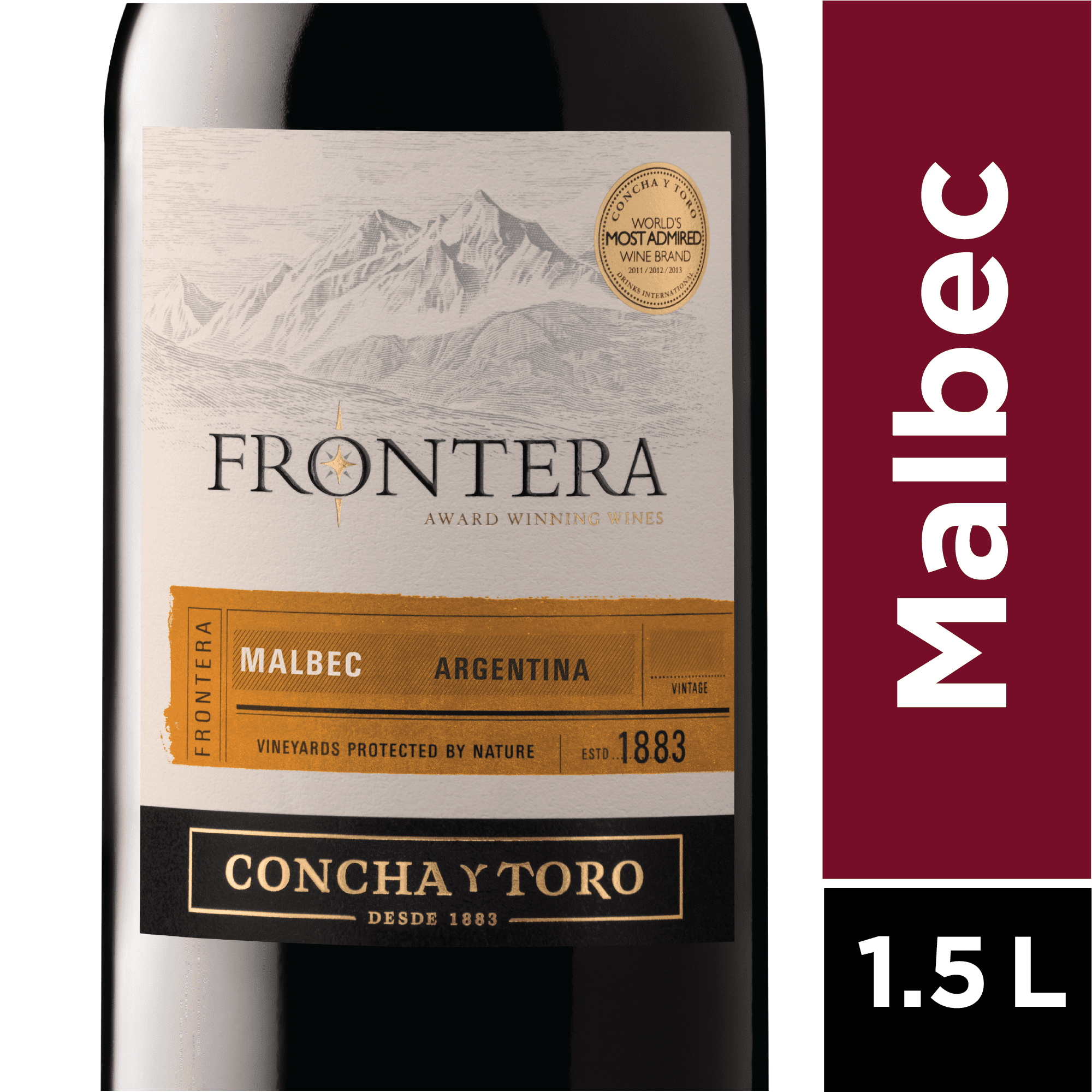Frontera Malbec Red Wine Argentina, 1.5 L Bottle, 13% ABV - Walmart.com