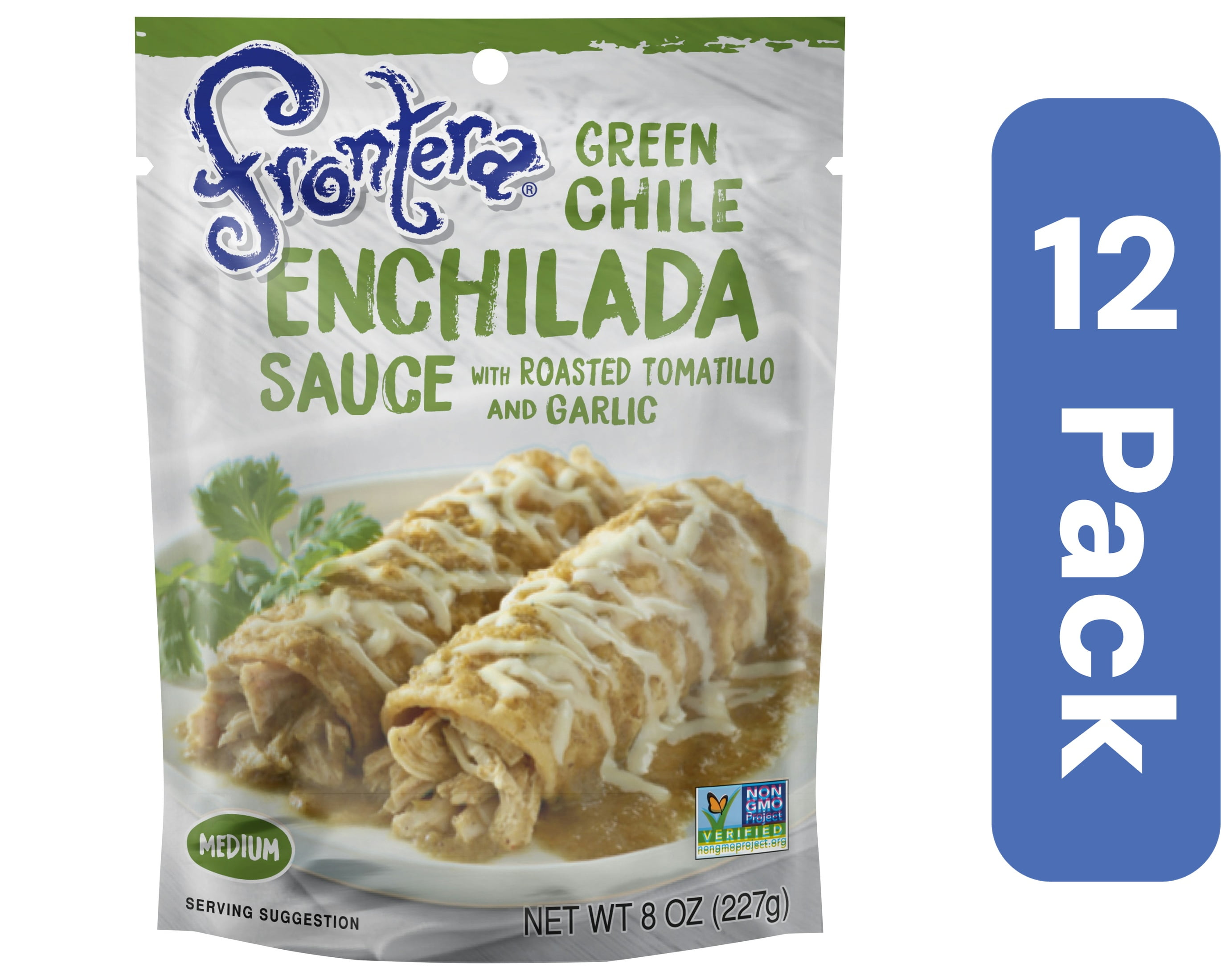 Frontera Seasoning Pouch Enchilada Sauce Green Chili 8 oz (Pack of 12 ...