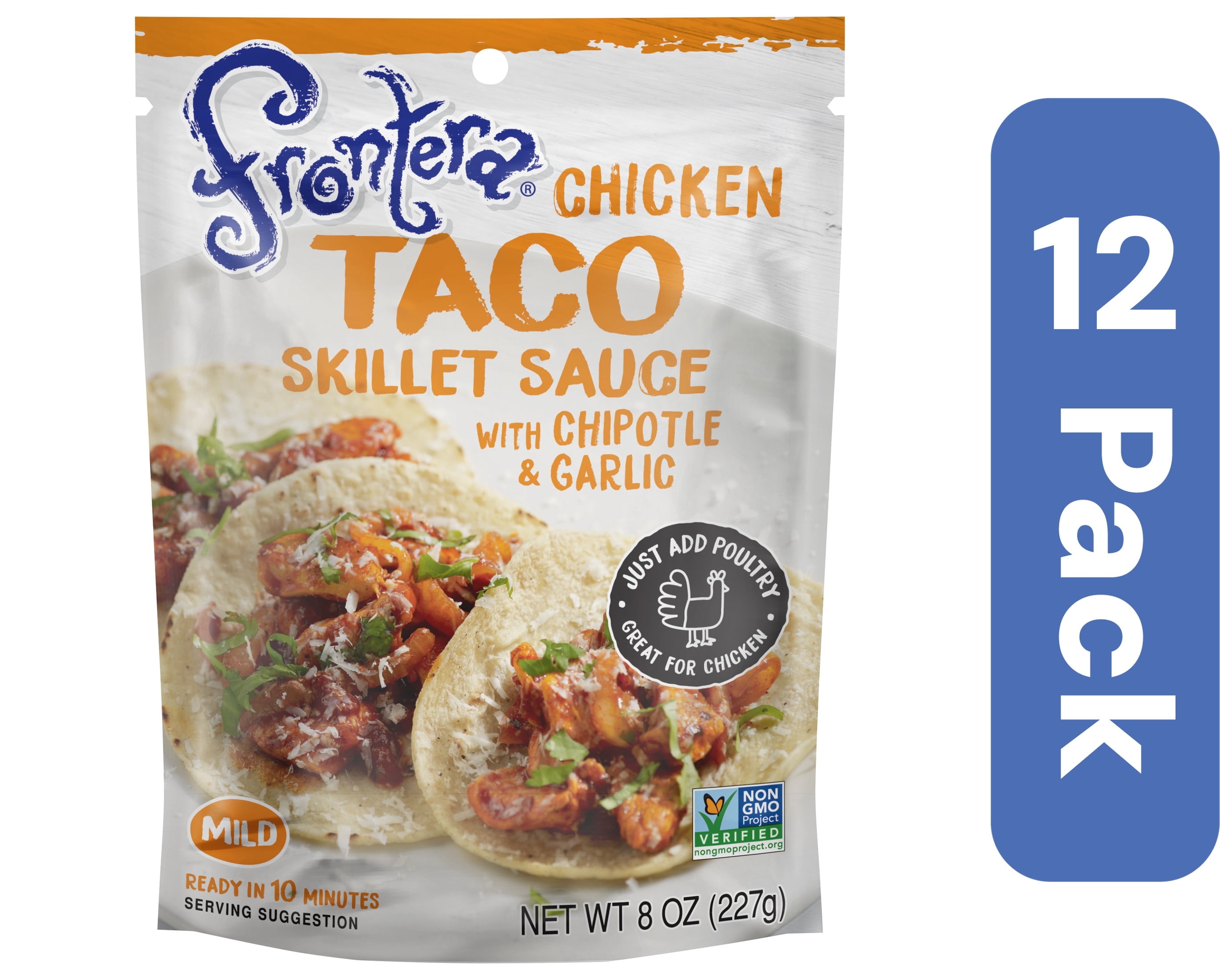 (Pack Of 12) Frontera Seasoning Pouch Taco Skillet Sauce 8 Oz - Walmart.com