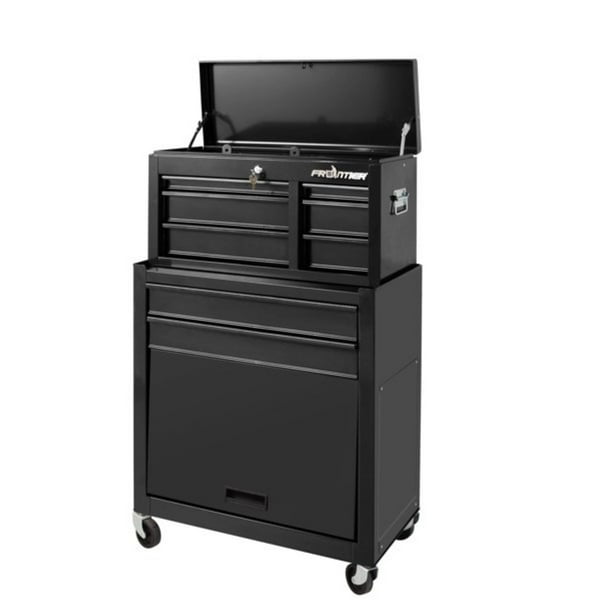 Frontier 24-inch 5-Drawer Rolling Tool Chest and Cabinet Combo, Steel ...