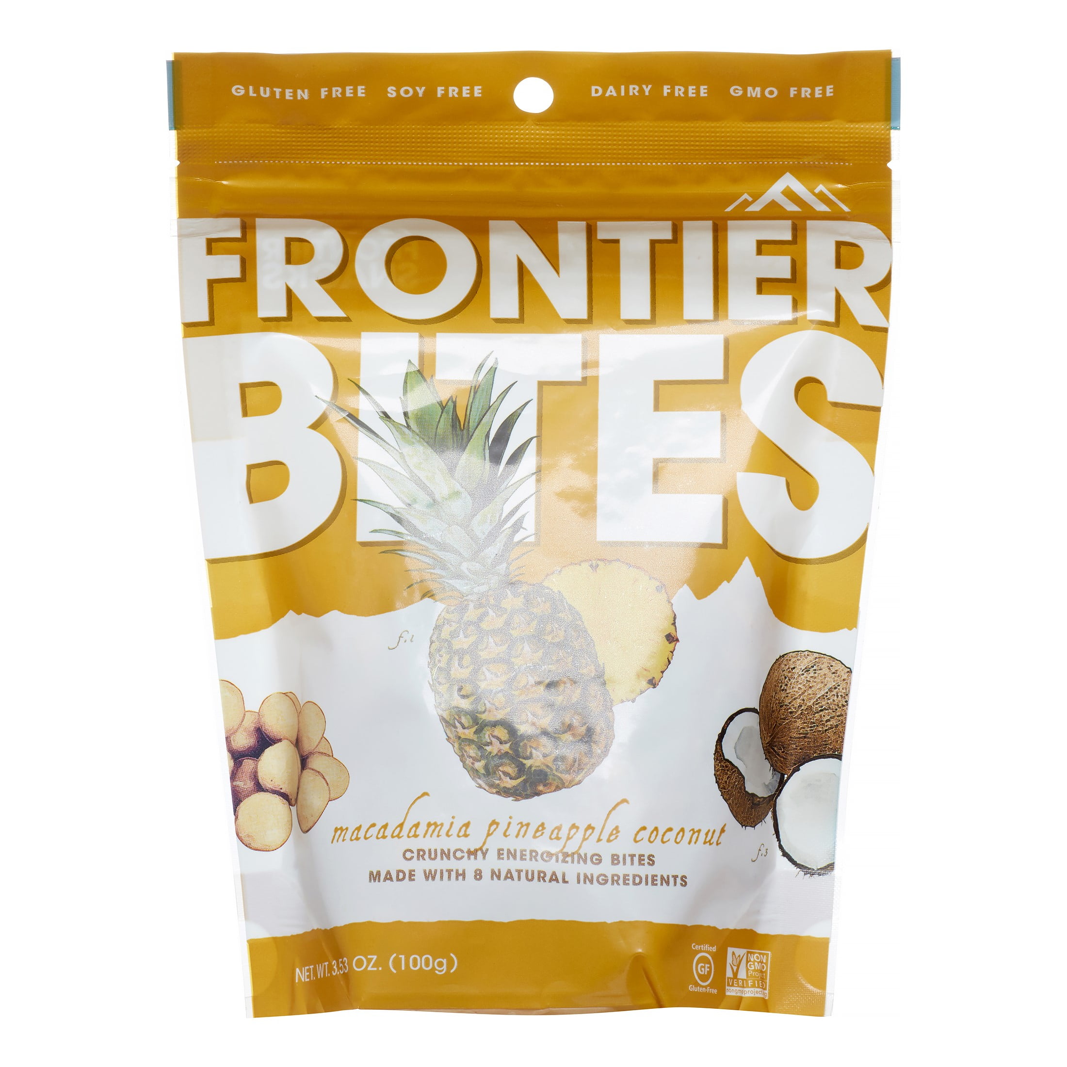 Frontier Bites, Macadamia Pineapple Coconut, 3.53 Oz - Walmart.com