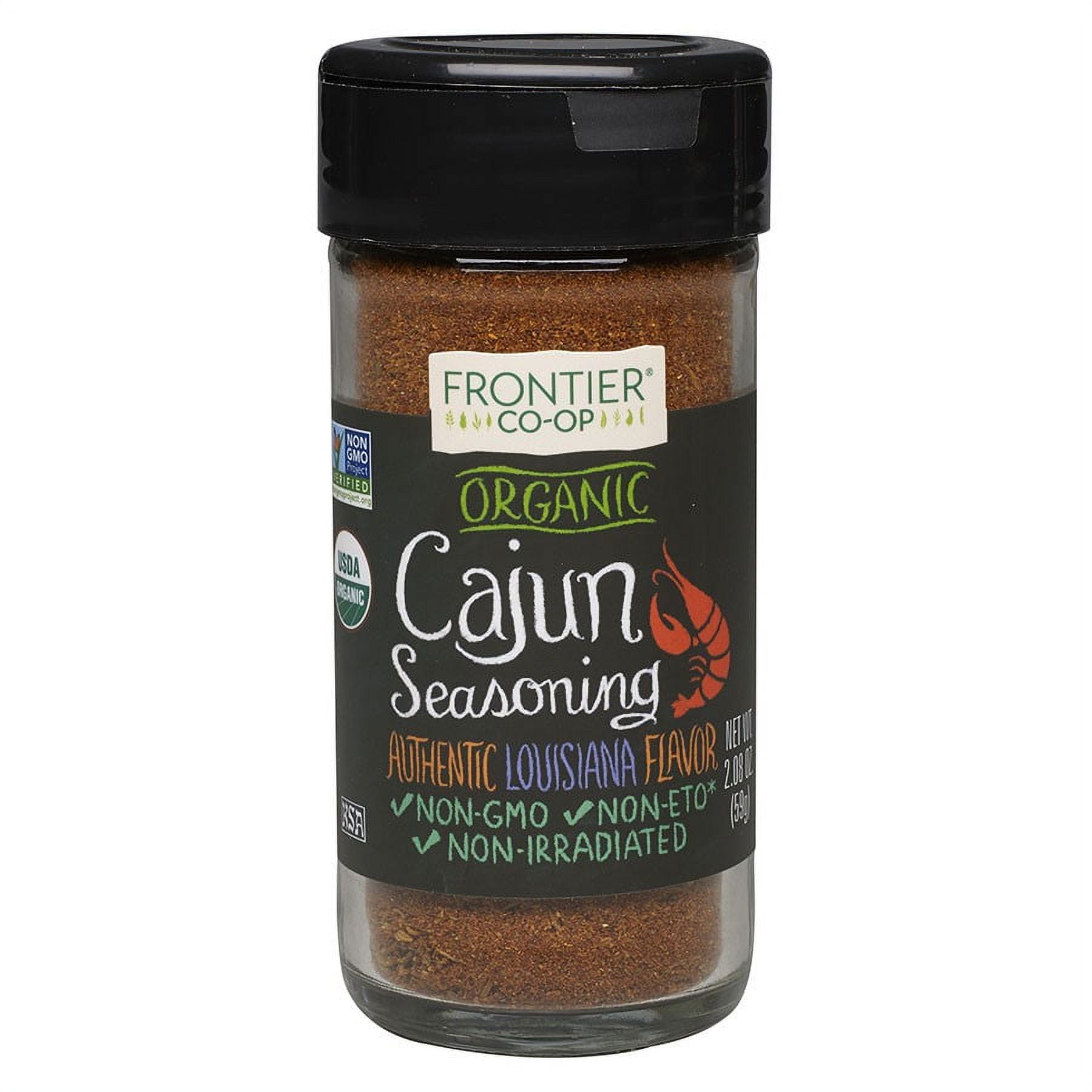 Frontier Cajun Seasoning Certified Organic, 2.08 Oz - Walmart.com