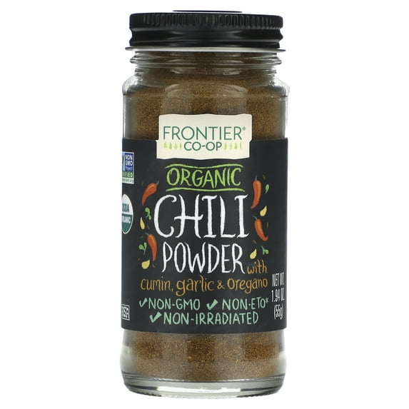 Frontier Pure Certified Organic Chili Powder, 1.94 Oz - Walmart.com