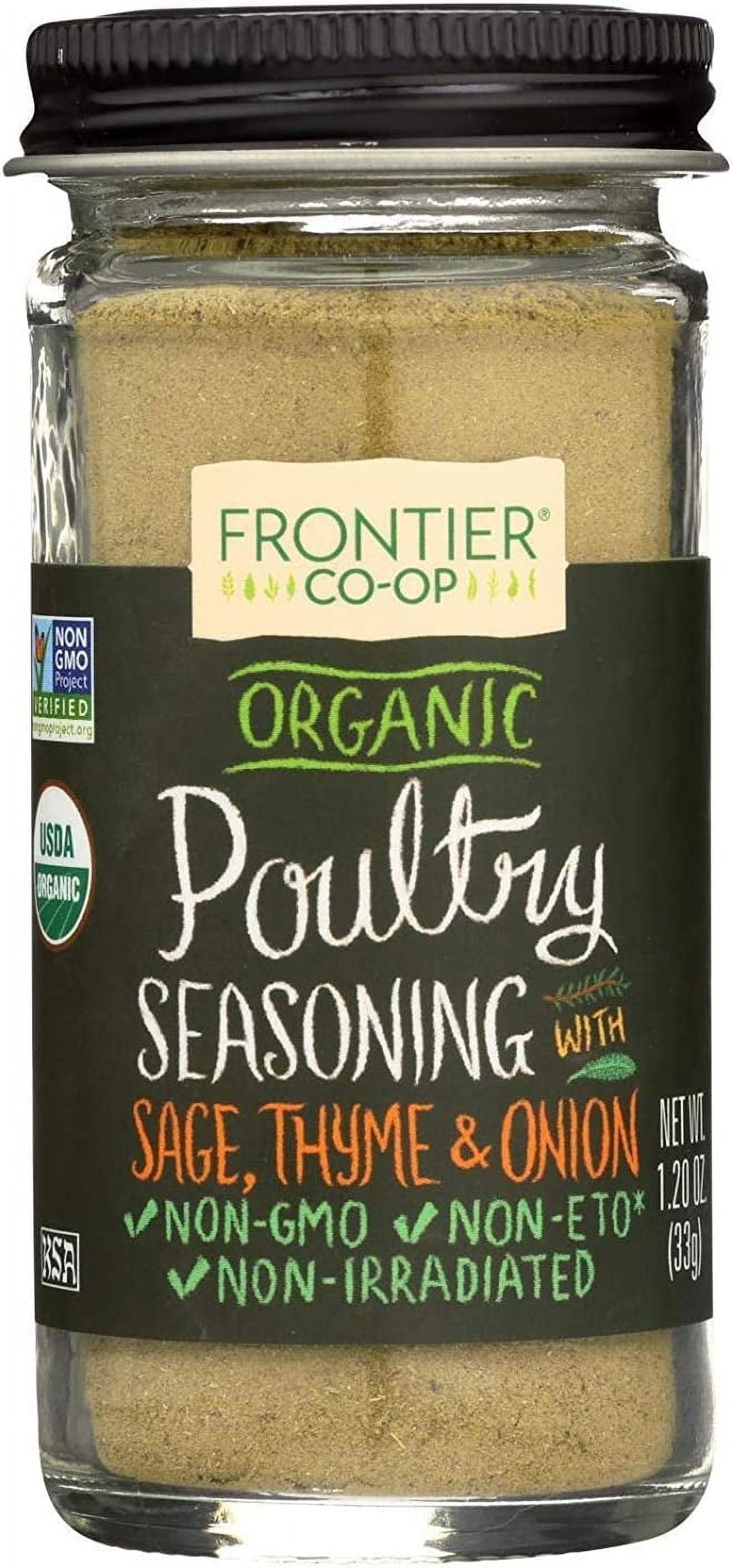 Frontier Co-Op Organic Poultry Seasoning with Sage, Thyme & Onion -- 1. ...