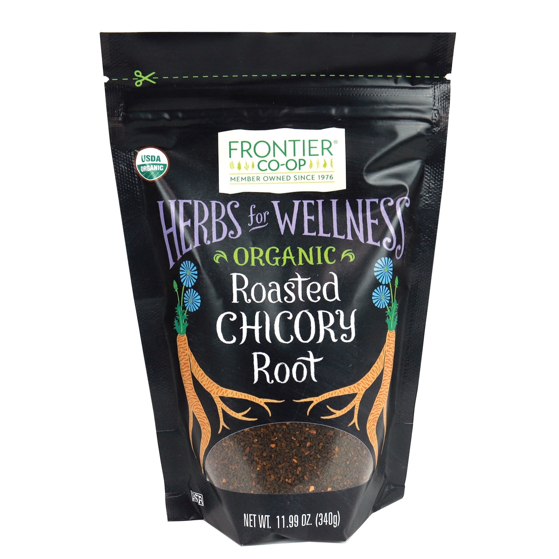 Frontier Co-op, Organic Roasted Chicory Root Granules, 11.99 oz ...