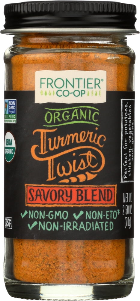 Frontier Co-op Organic Turmeric Twist Savory Blend 2.5 oz 19576 OC ...