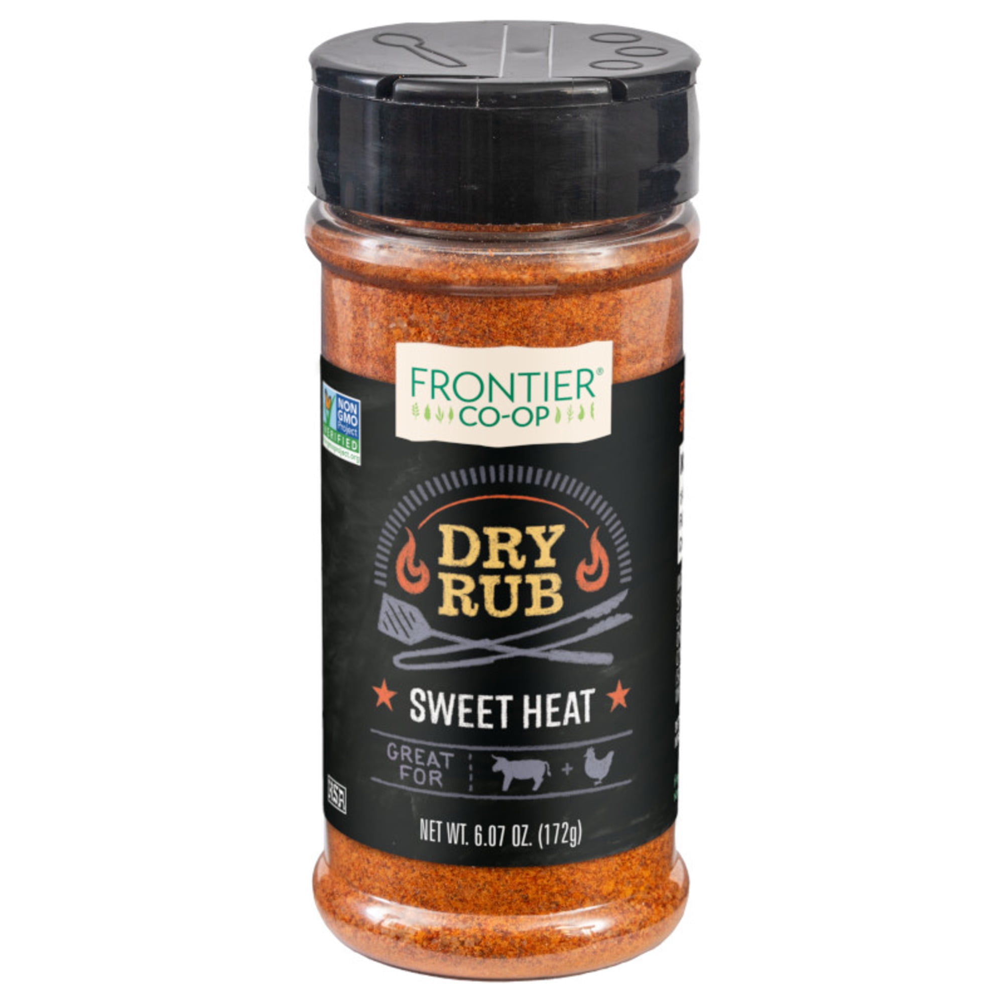 Frontier Co-op Sweet Heat Dry Rub 6.07 oz. - Walmart.com