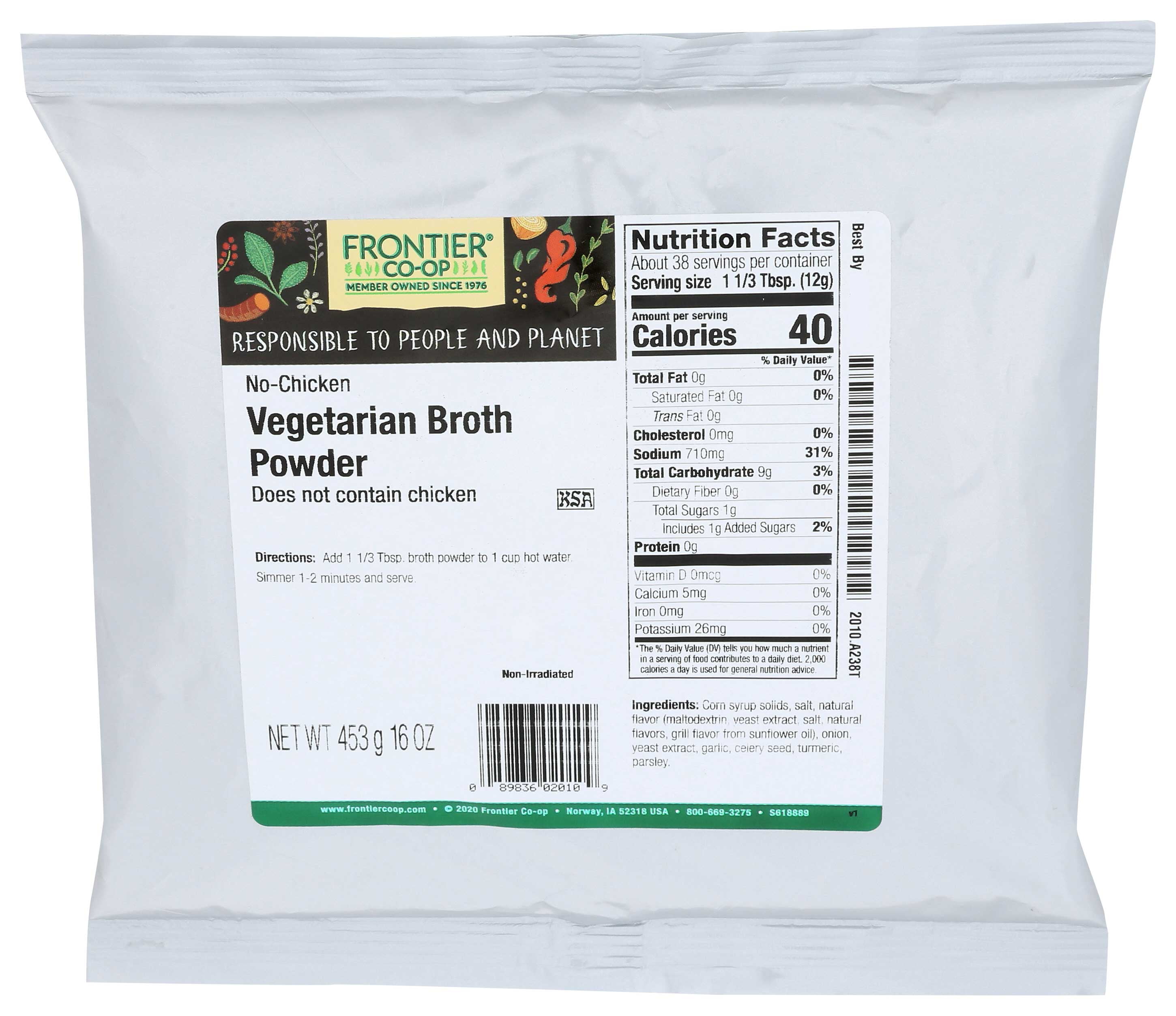 Frontier Herb Chicken Flavored Broth Powder, 1 Pound - Walmart.com