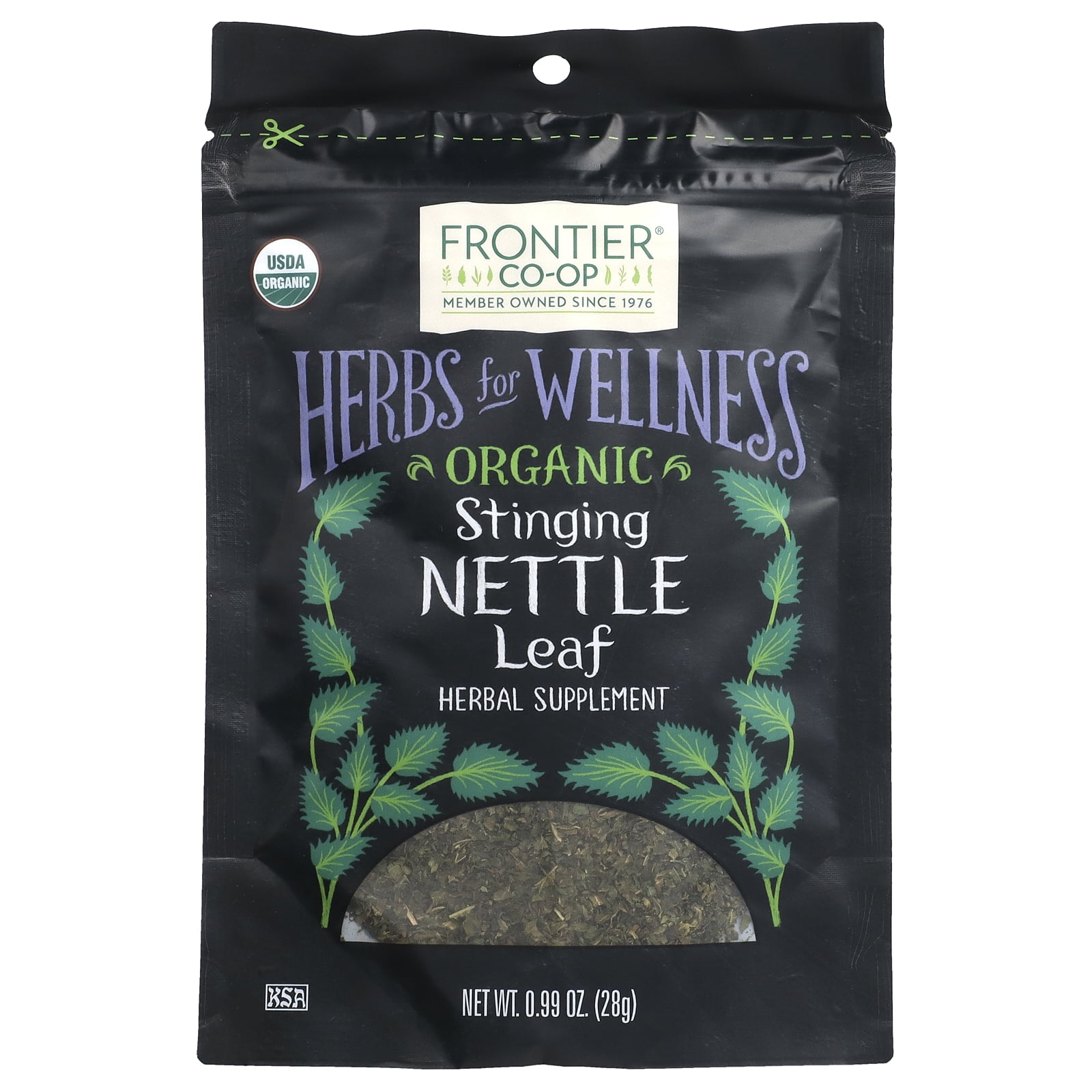 Frontier Co-op Organic Stinging Nettle Leaf, Herbal Supplement, 0.99 oz ...