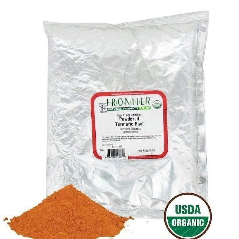 Frontier Natural Products Organic Turmeric Root Powder, 16 Oz - Walmart.com