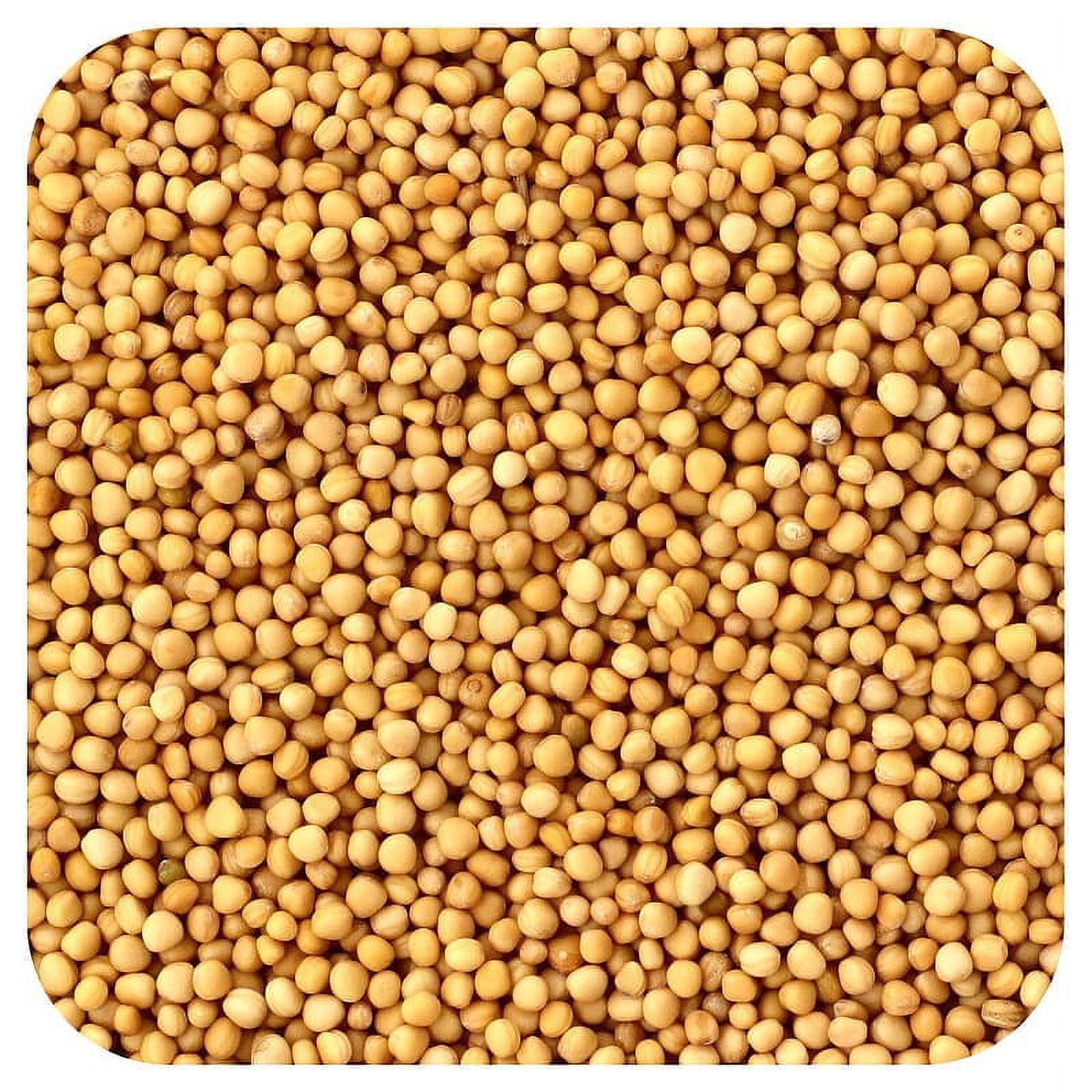 Frontier Natural Products Organic Whole Mustard Seed Yellow 16 oz Pack ...