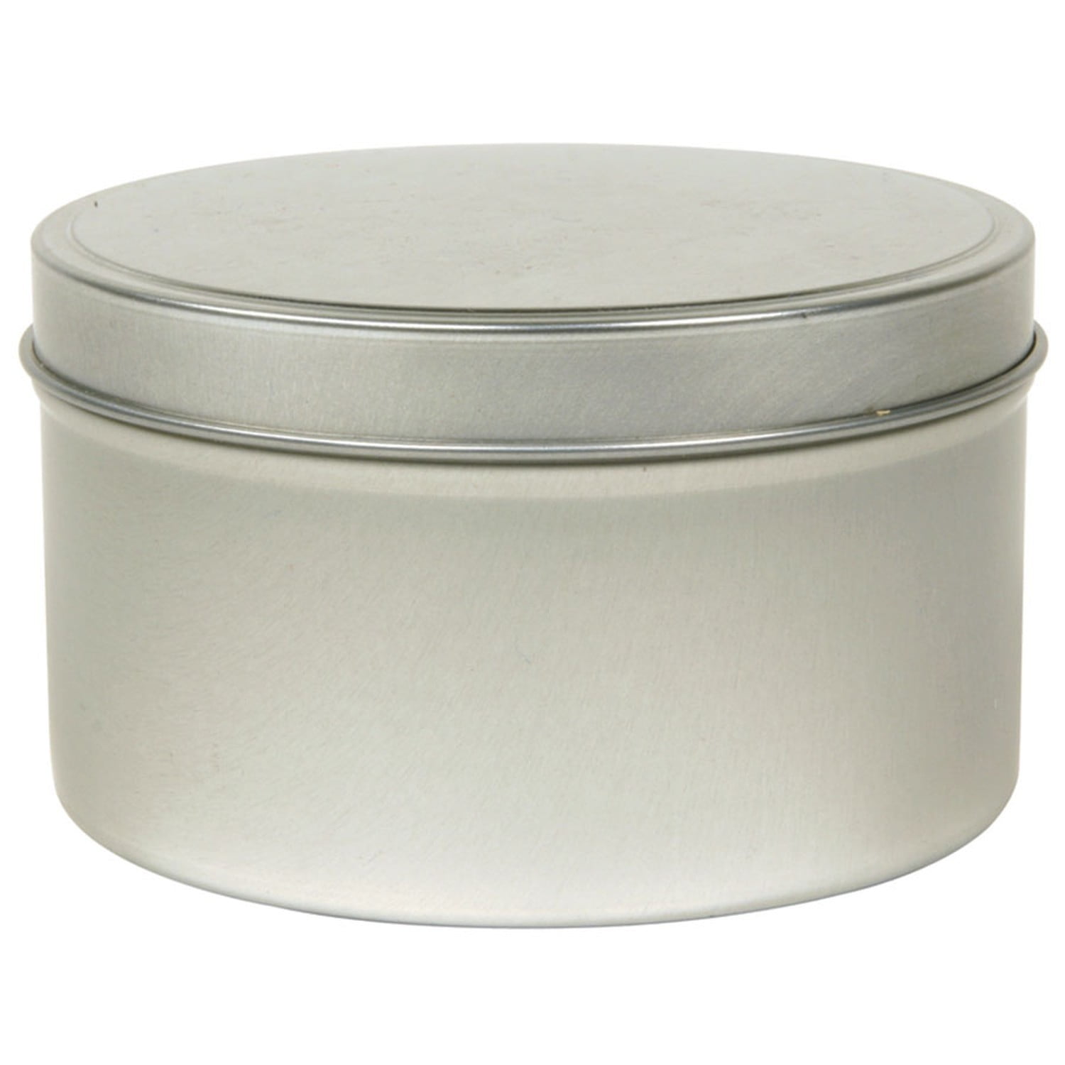 Frontier Round Metal Tin with Silver Finish 16 oz 8665 OC - Walmart.com