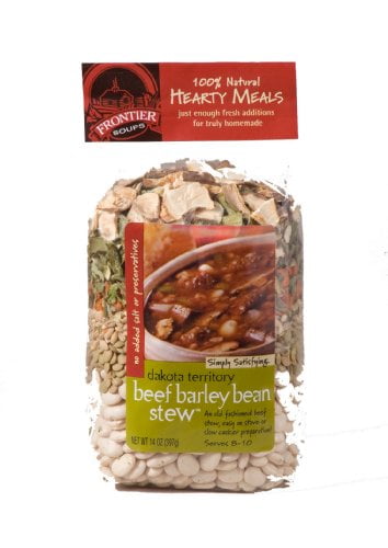 Frontier Soups Hearty Meals Dakota Territory Beef Barley Bean Stew, 14 ...