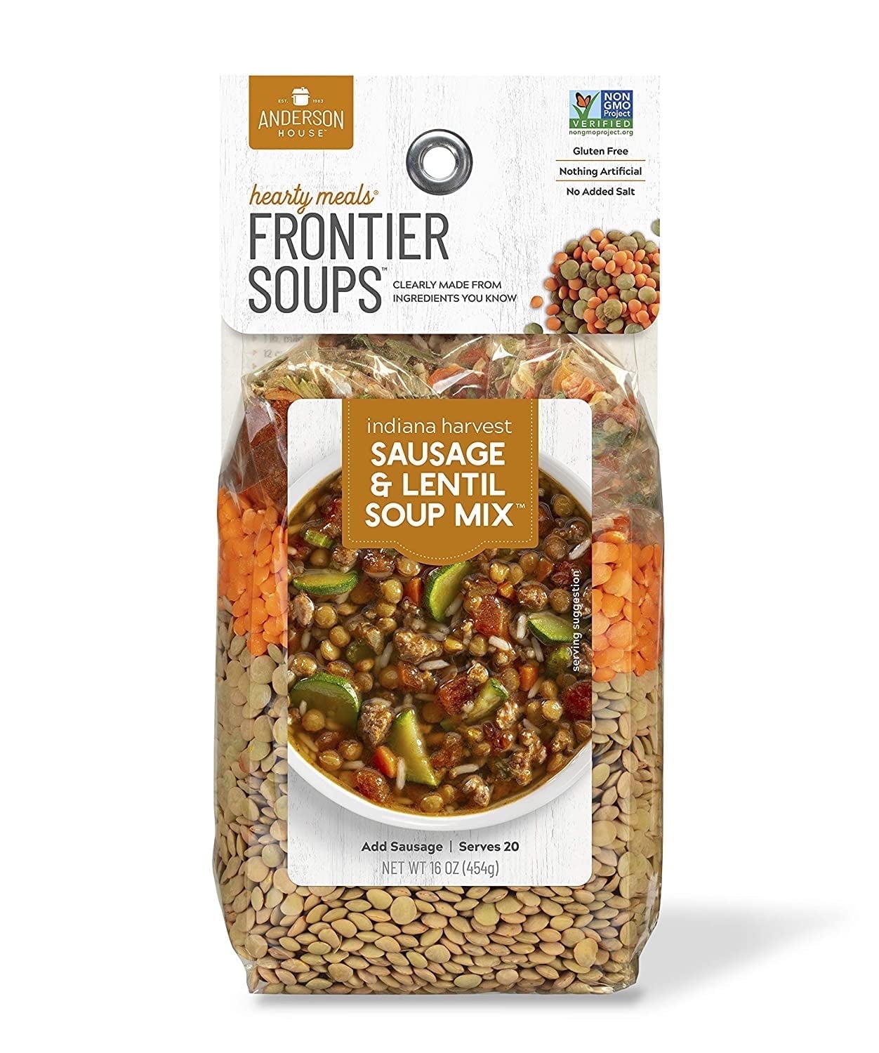 Frontier Soups Hearty Meals Indiana Harvest Sausage Lentil Soup Mix ...