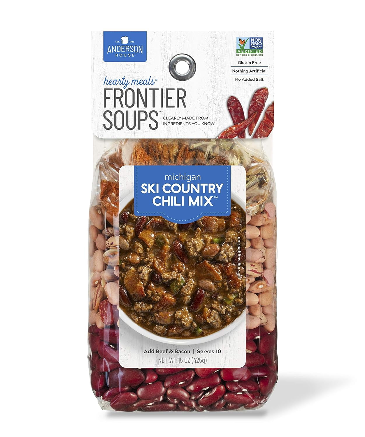 Frontier Soups Hearty Meals Michigan Ski Country Chili Mix 15 Ounce ...