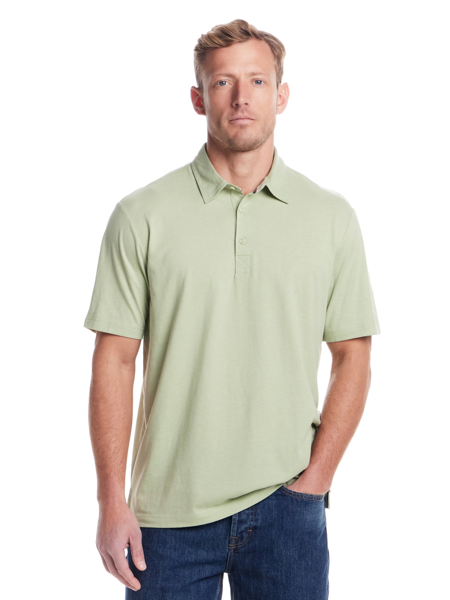 Frontier Threads Men's Sueded Jersey Polo Shirt - Walmart.com