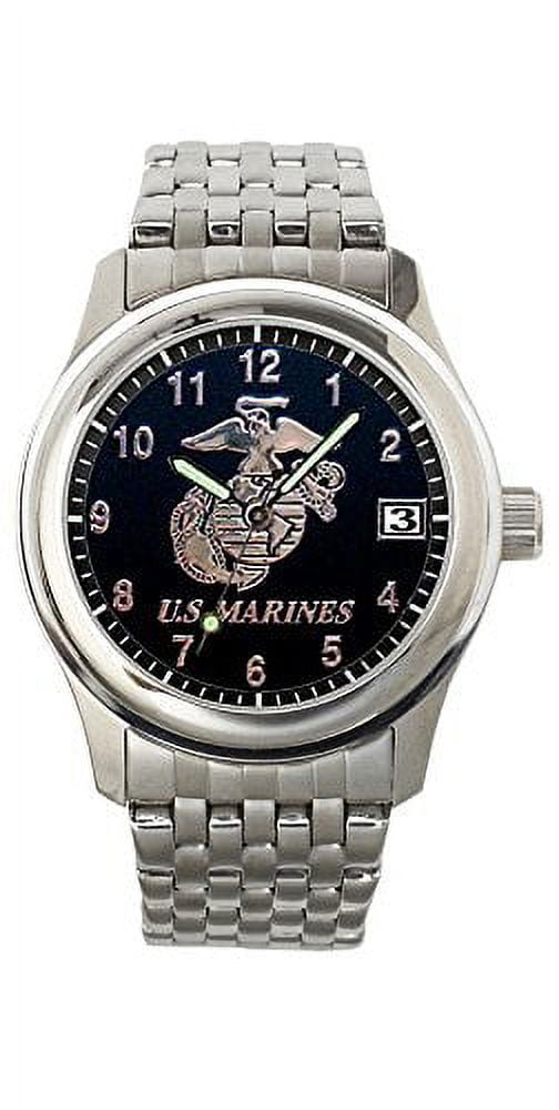 Frontier U.S. Marines Stainless Steel Watch - 3Q - Walmart.com