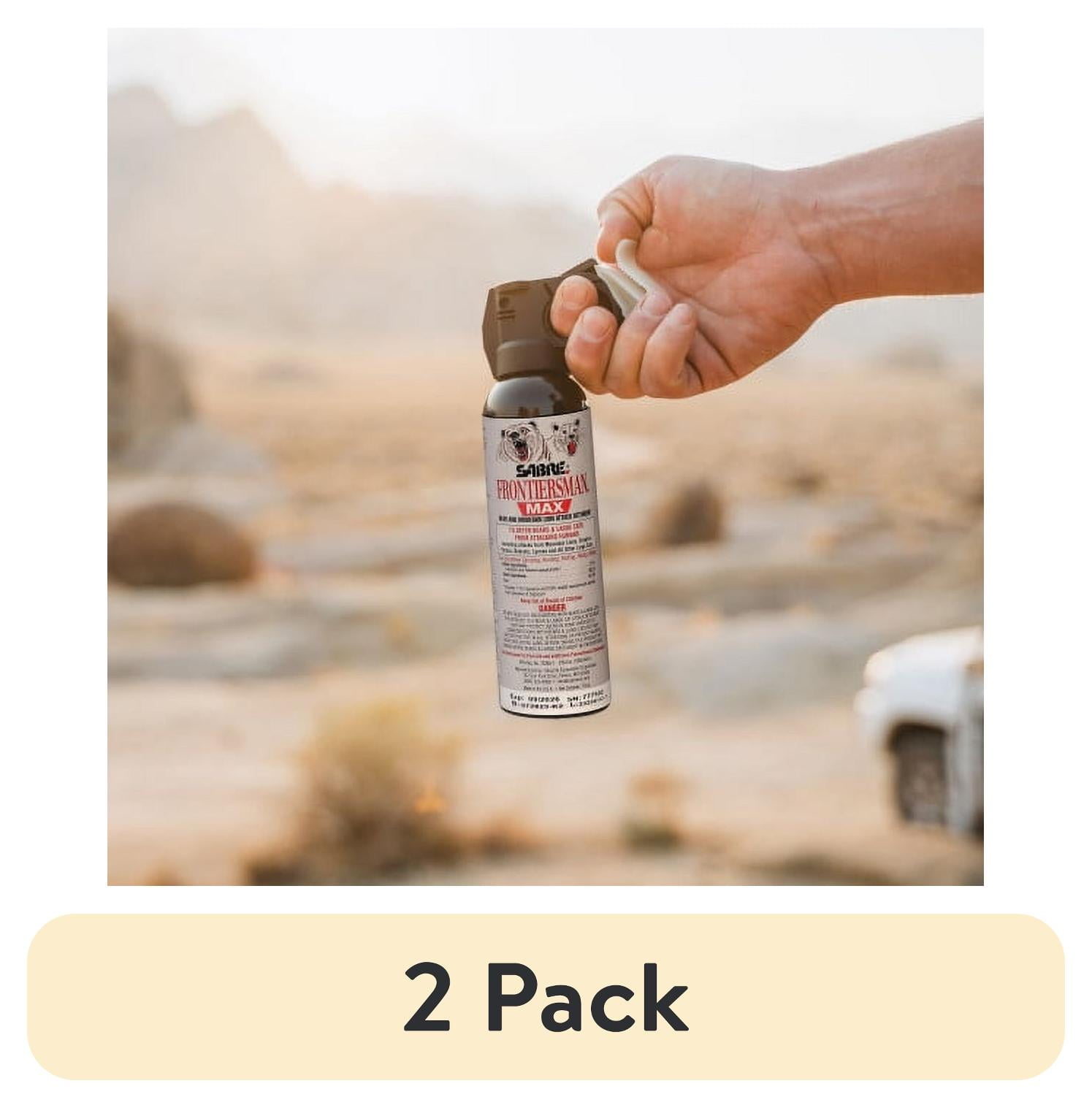 (2 pack) Frontiersman MAX 7.9 oz. Bear & Mountain Lion Spray - Walmart.com