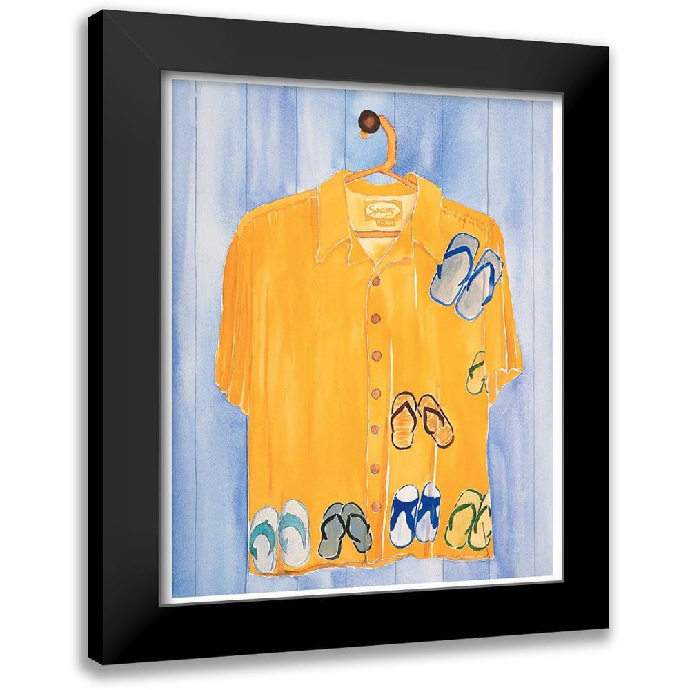 Frontline 12x14 Black Modern Framed Museum Art Print Titled - Flip Flop ...