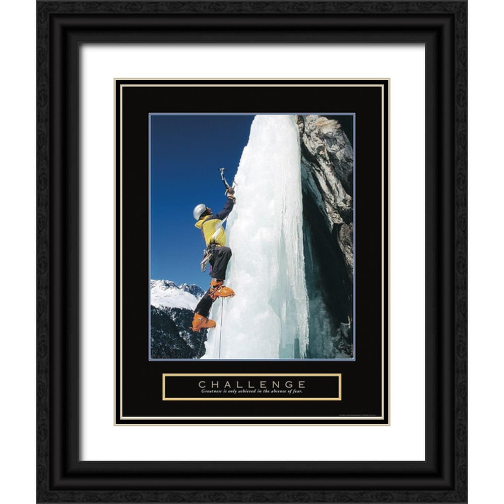 Frontline 12x14 Black Ornate Wood Framed with Double Matting Museum Art ...