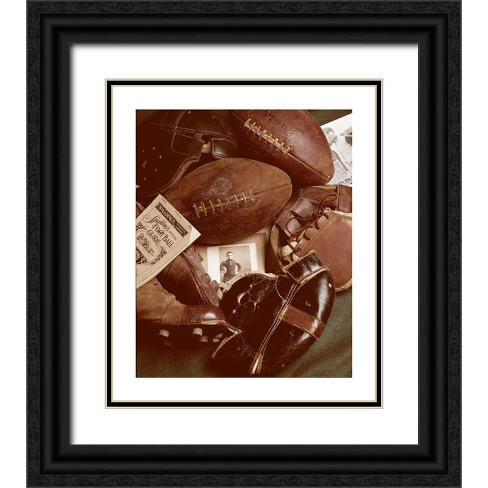 Frontline 12x14 Black Ornate Wood Framed with Double Matting Museum Art ...