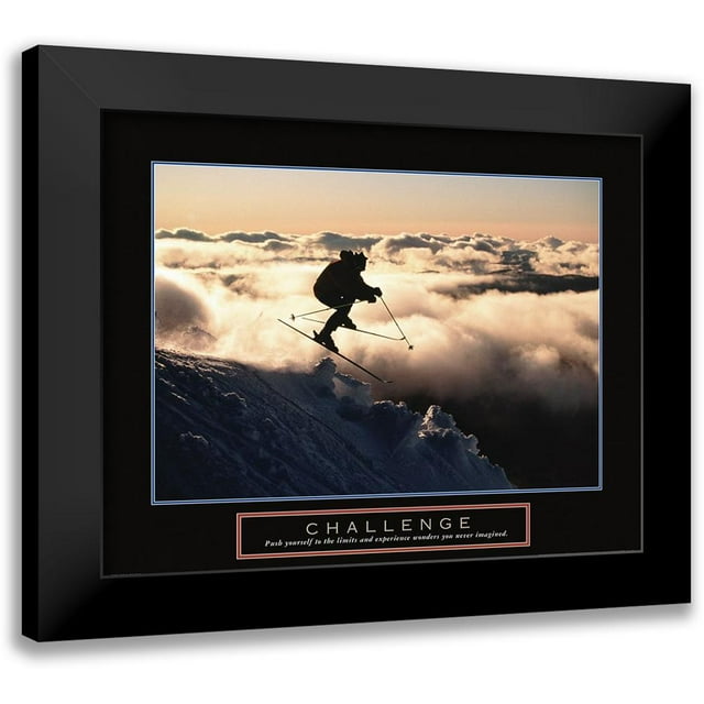 Frontline 14x12 Black Modern Framed Museum Art Print Titled - Challenge ...