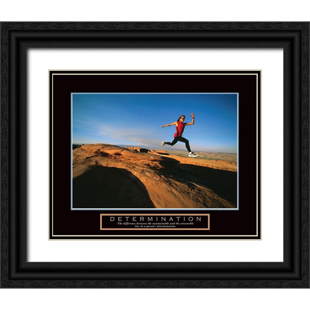 Frontline 14x12 Black Ornate Wood Framed with Double Matting Museum Art ...