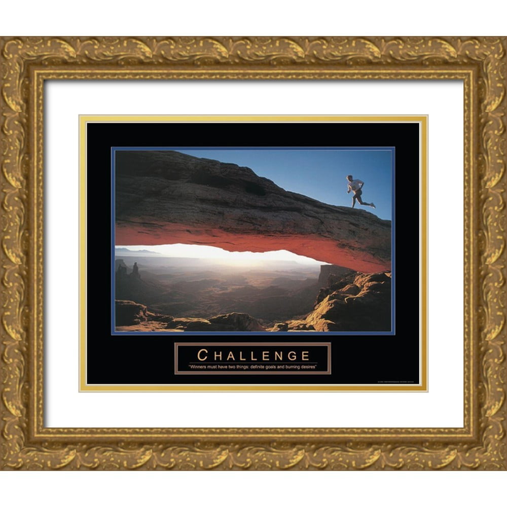 Frontline 14x12 Gold Ornate Wood Framed with Double Matting Museum Art ...