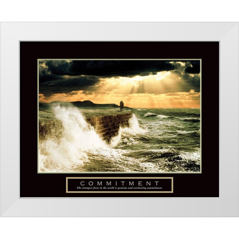 Frontline 14x12 White Modern Wood Framed Museum Art Print Titled ...