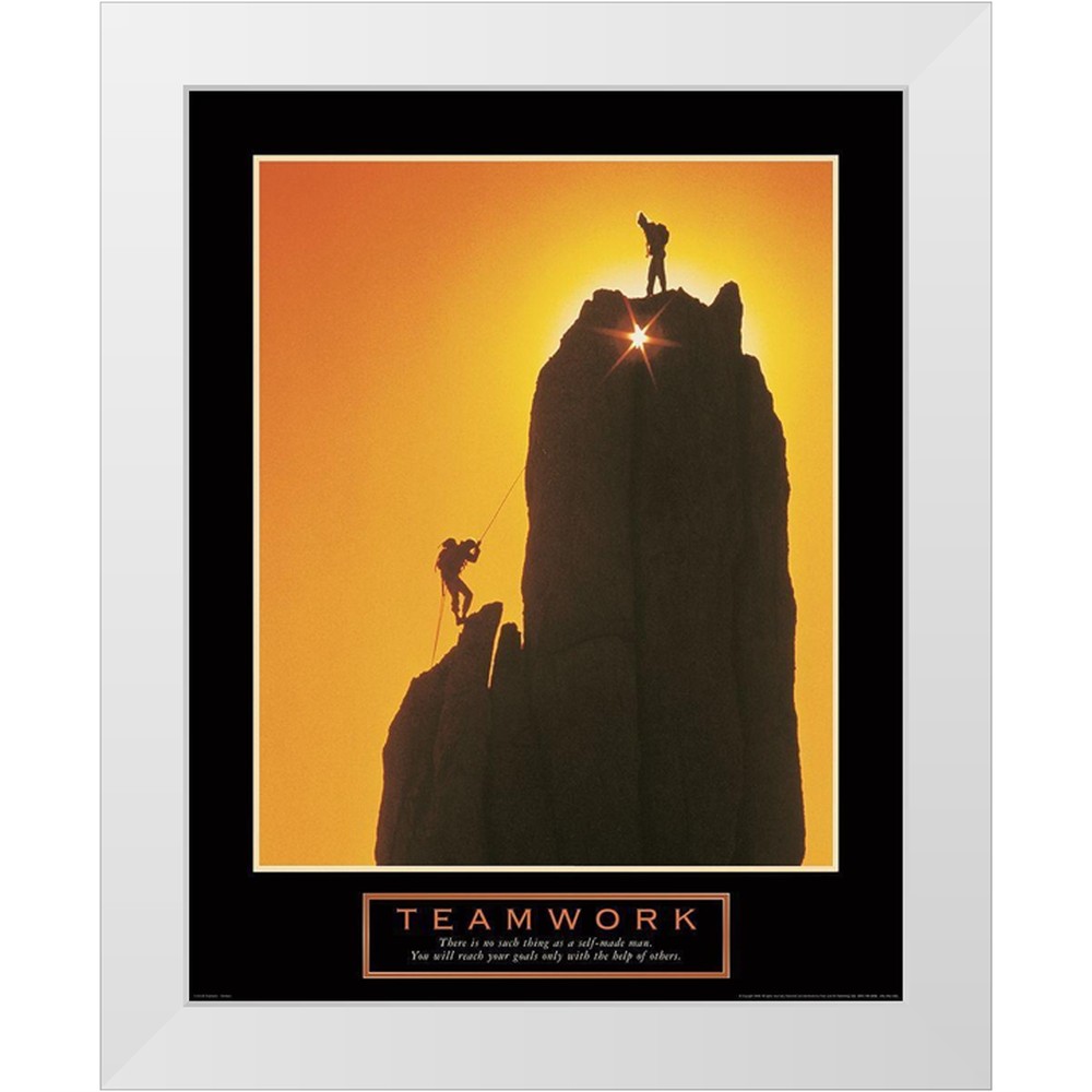 Frontline 15x18 White Modern Wood Framed Museum Art Print Titled ...