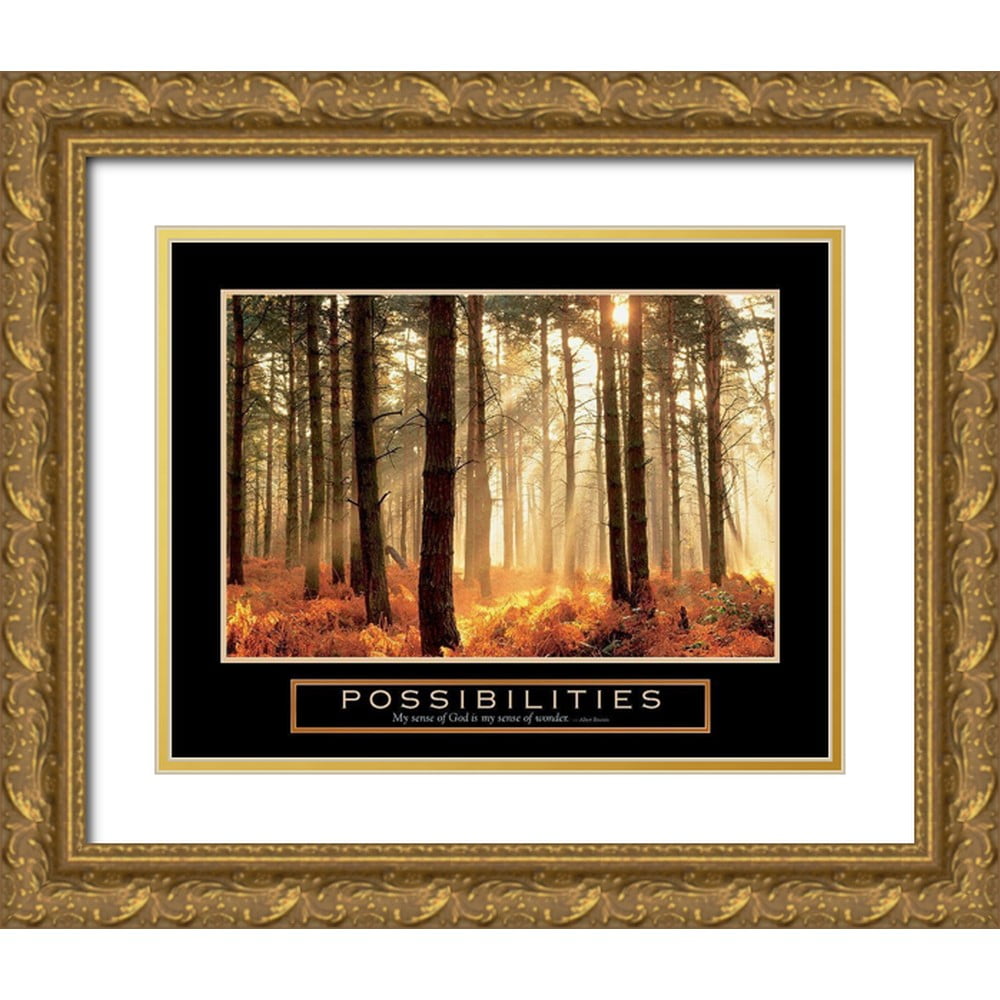Frontline 32x26 Gold Ornate Wood Framed with Double Matting Museum Art ...
