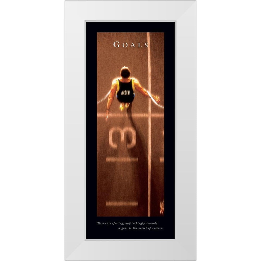 Frontline 8x14 White Modern Wood Framed Museum Art Print Titled - Goals ...