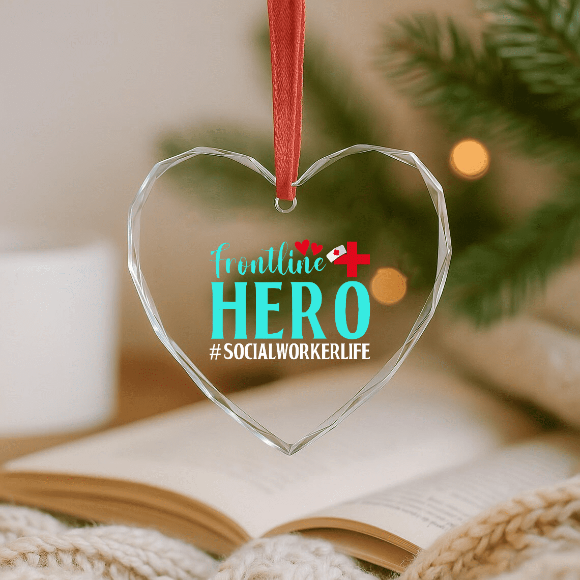 Frontline Hero Social Worker Life Worker Frontline Essential Ornament ...