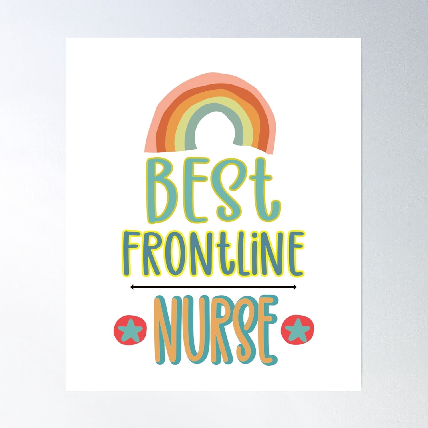 Frontline Nurse, Inspiration Poster Wall Art, Modern Wall Decor, 12x18 ...