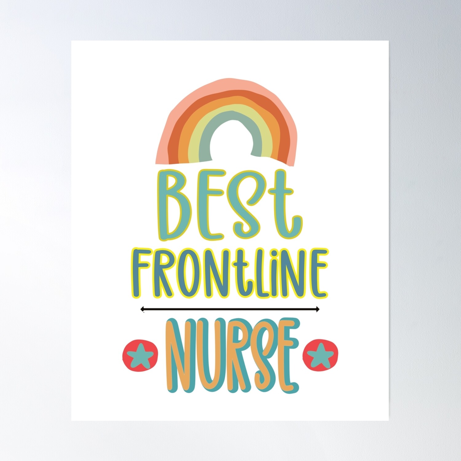 Frontline Nurse, Inspiration Poster Wall Art, Modern Wall Decor, 8x12 ...