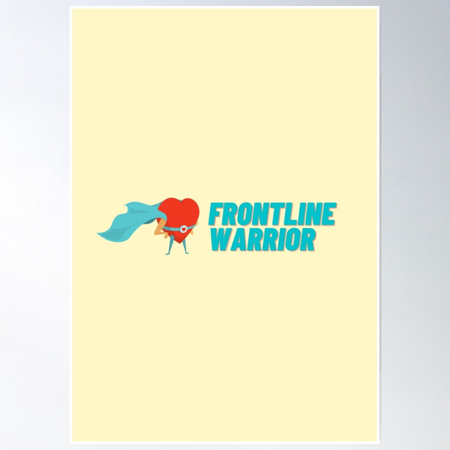 Frontline Warrior Nurse Medical Poster Wall Art, Modern Wall Decor ...