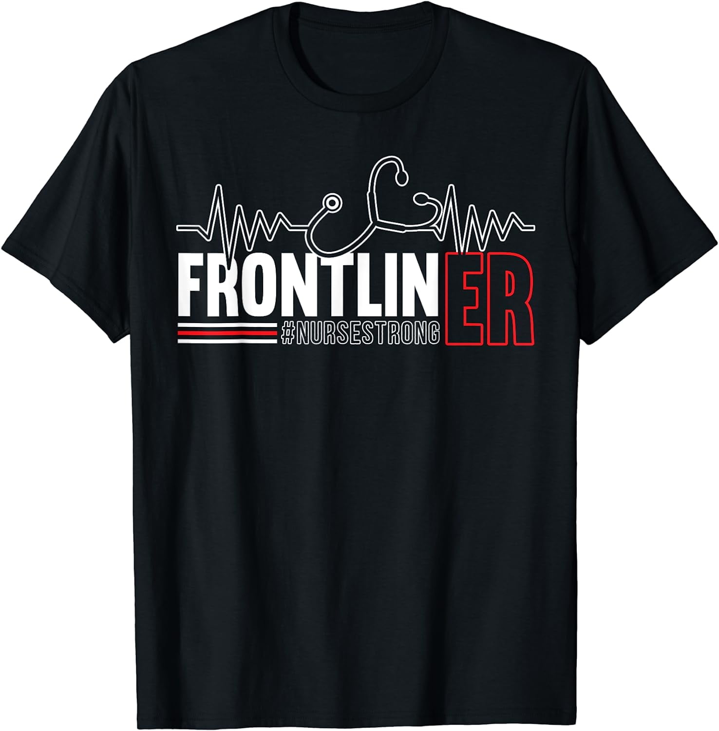 Frontliner ER Nurse Hospital Medical Registered Nursing T-Shirt ...