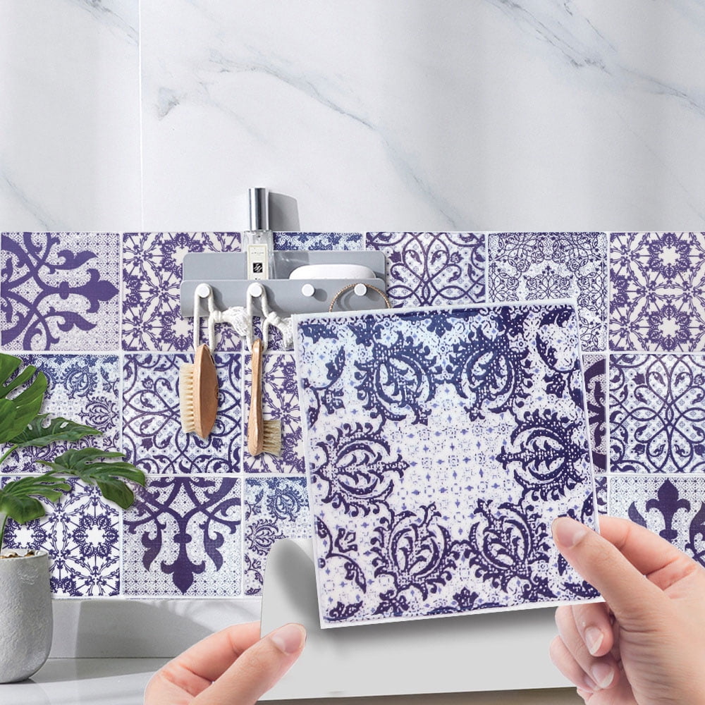 Frontwalk 24 Pack Tile Sticker Peel And Stick Decals PVC Self Adhesive ...